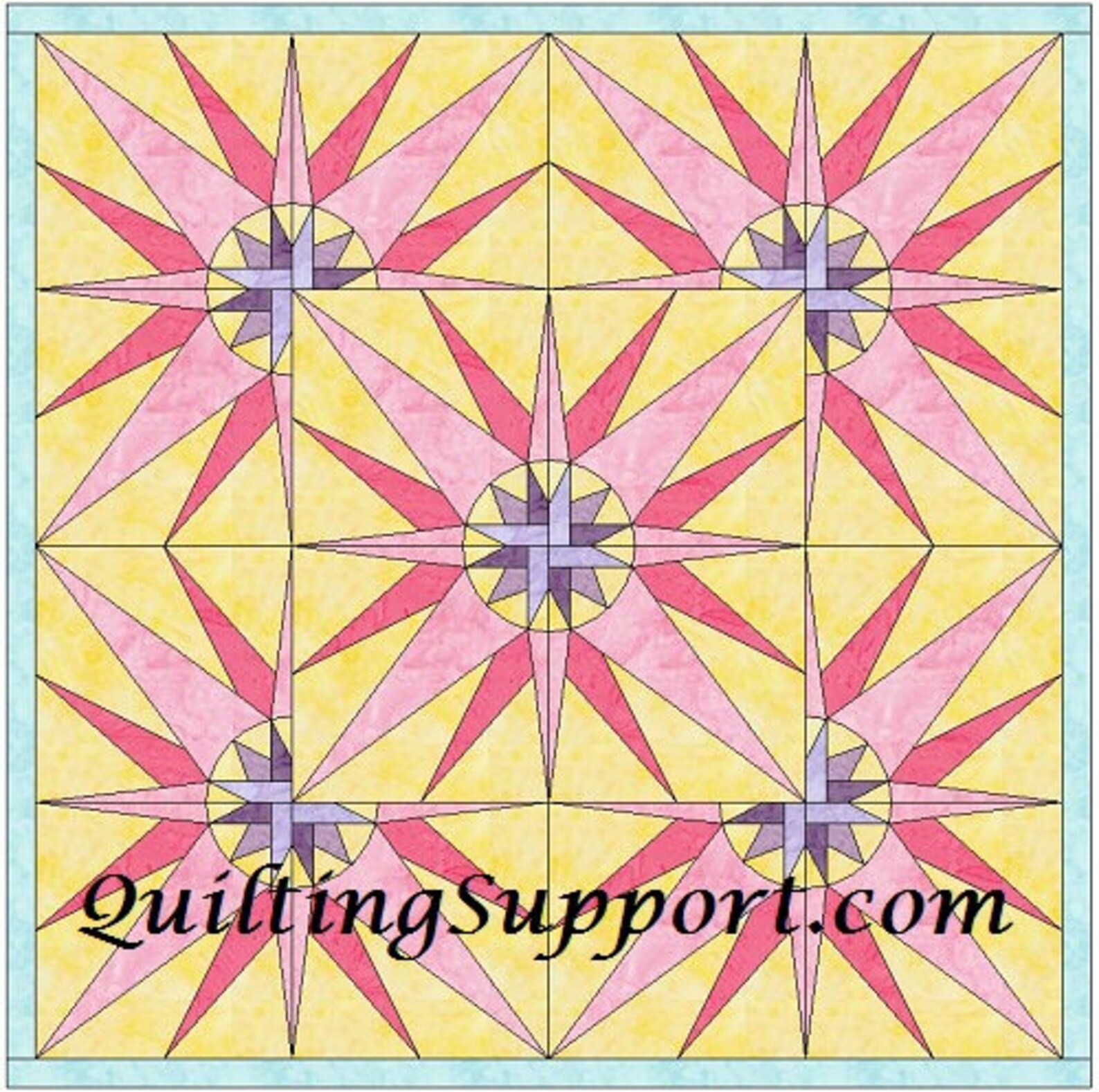 HC Quarter Stars Quilt Set 1 10 Inch Paper Foundation - Etsy