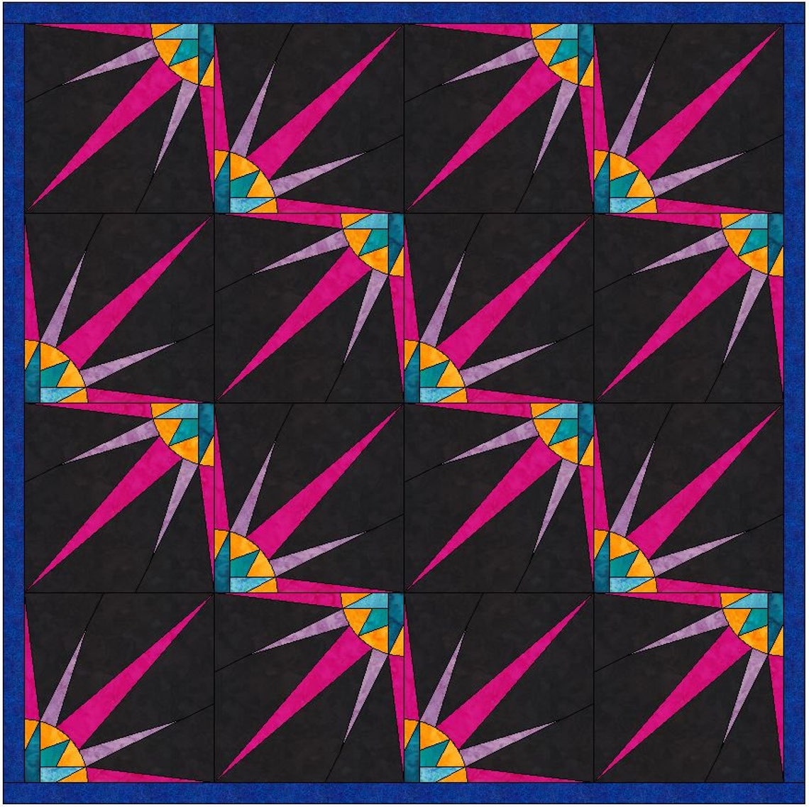 HC Quarter Star 3 Quilt 10 Inch Paper Piece Foundation - Etsy