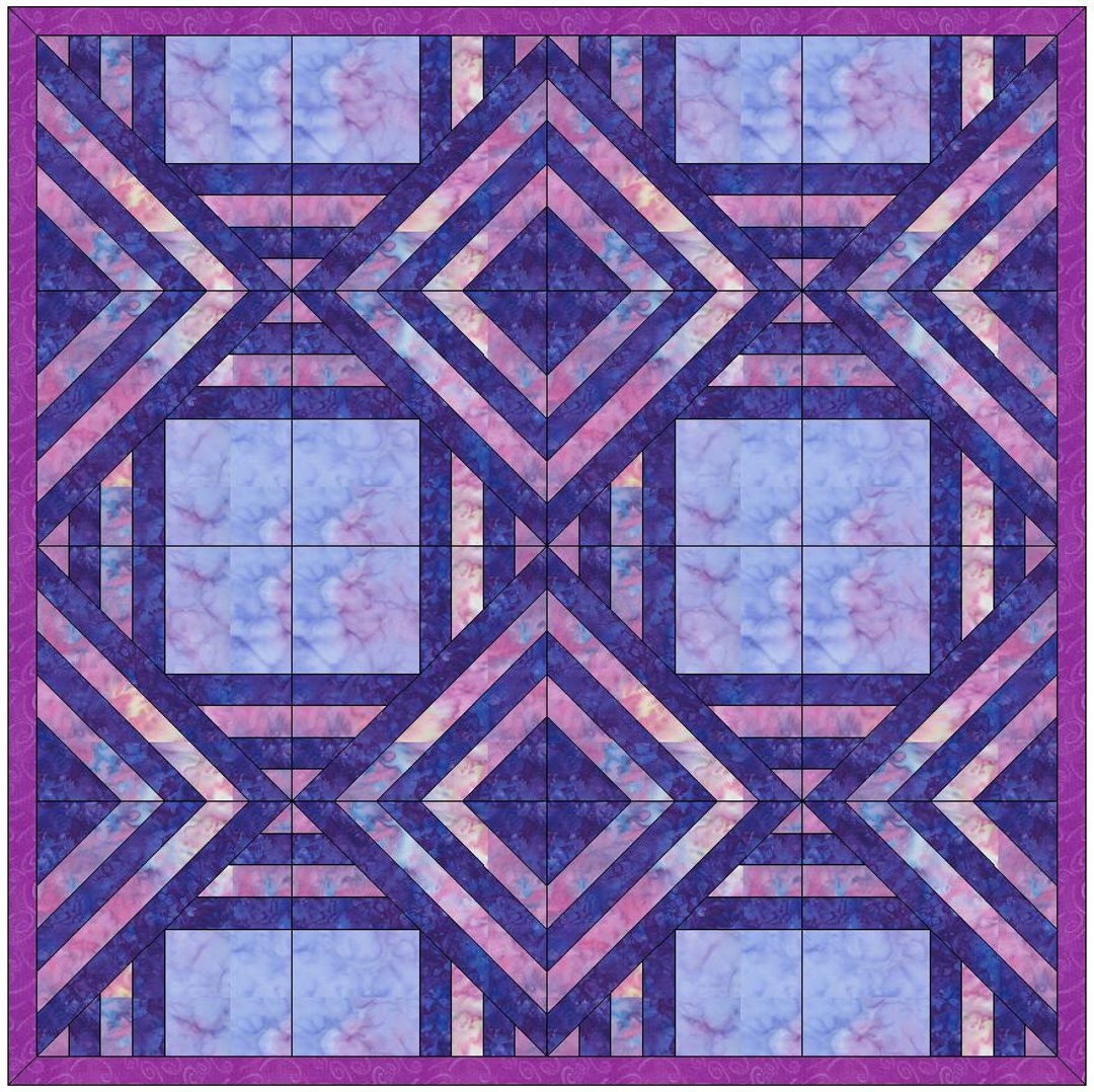 Strip Heart 3 Quilt Paper Piece Foundation Quilting Block Pattern - Etsy