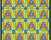 Letter A Quilt Paper Piece Foundation Quilting Block Pattern - Etsy