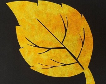 Aspen Leaf Quilt Applique Pattern Design - Etsy
