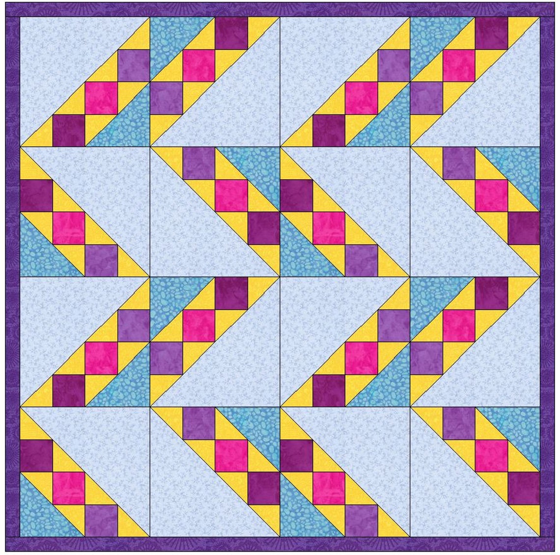 Ladder 4 Quilt Templates Quilting Block Pattern PDF - Etsy