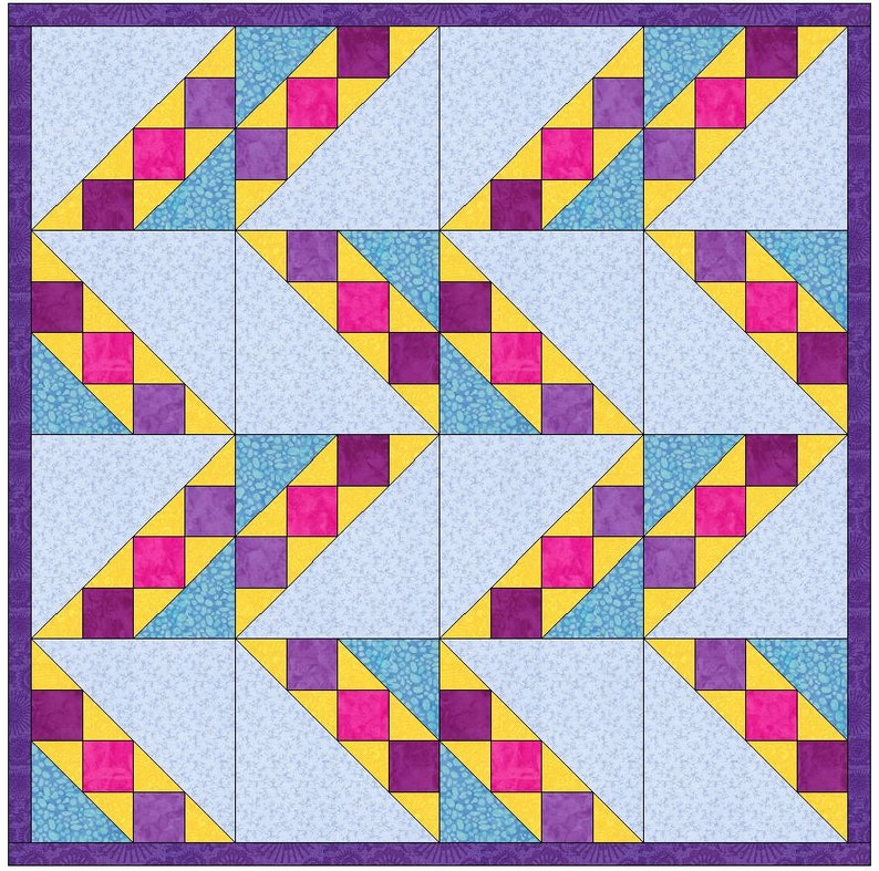 Ladder 4 Quilt Templates Quilting Block Pattern PDF - Etsy