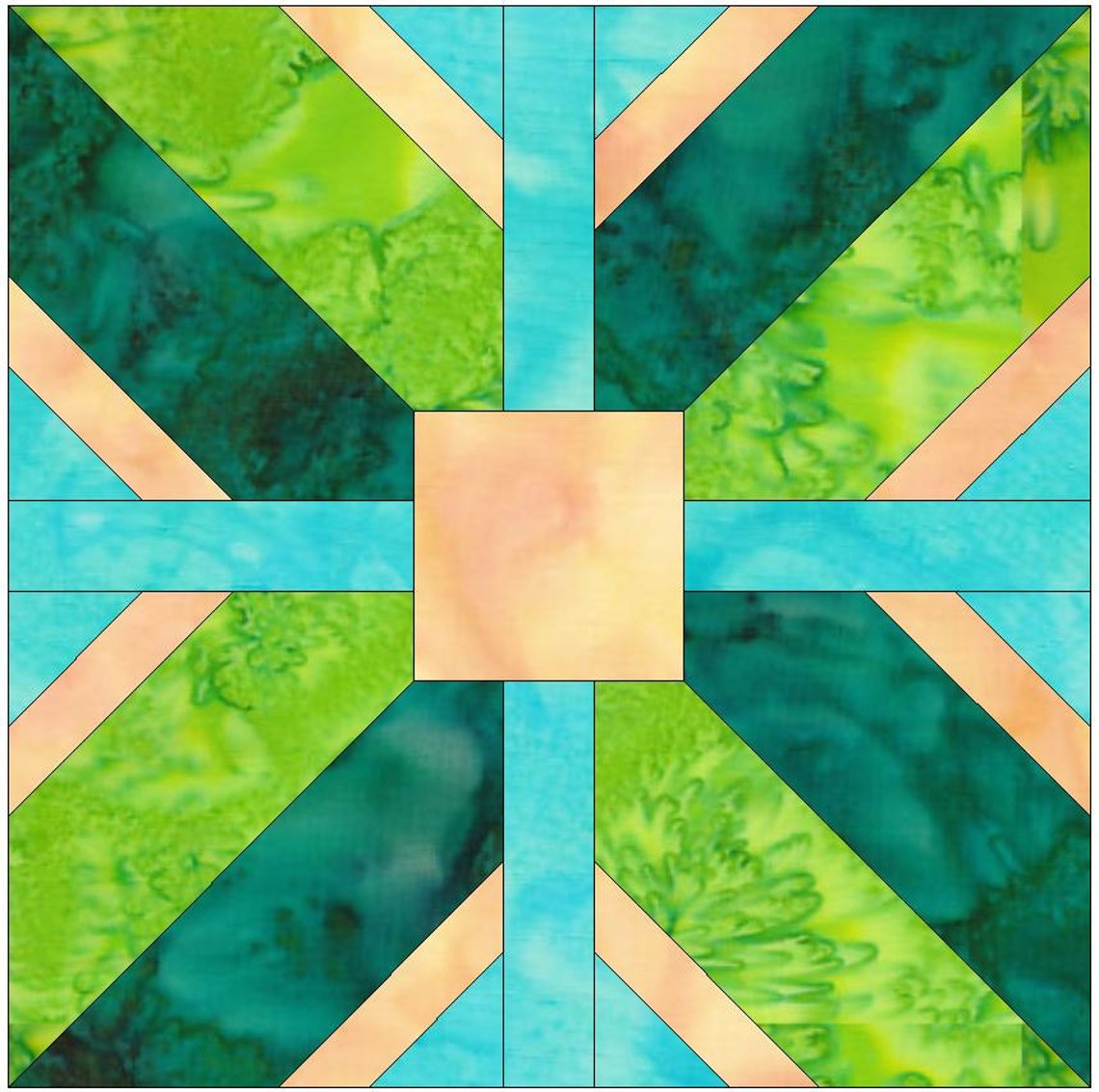 Burnham Cross Quilt Paper Piece Foundation Quilting Block - Etsy