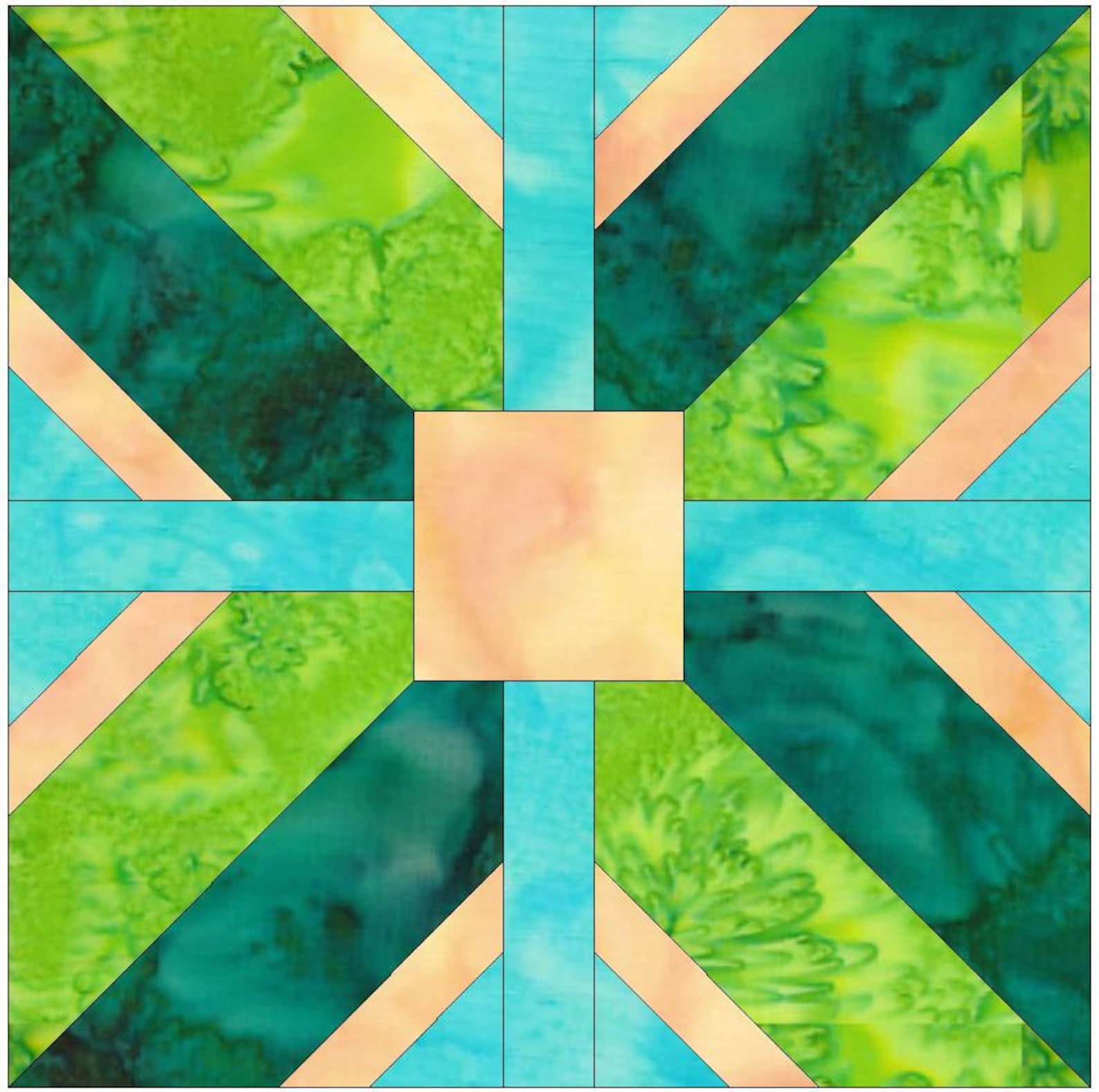 Burnham Cross Quilt Paper Piece Foundation Quilting Block Pattern PDF ...