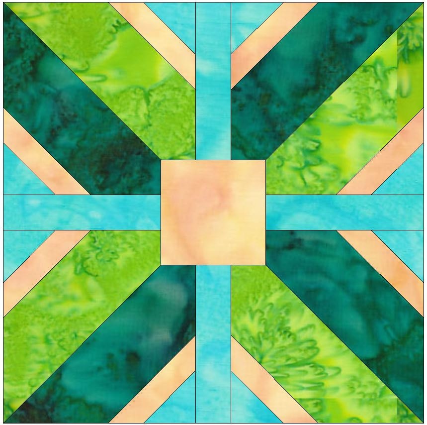 Burnham Cross Quilt Paper Piece Foundation Quilting Block - Etsy