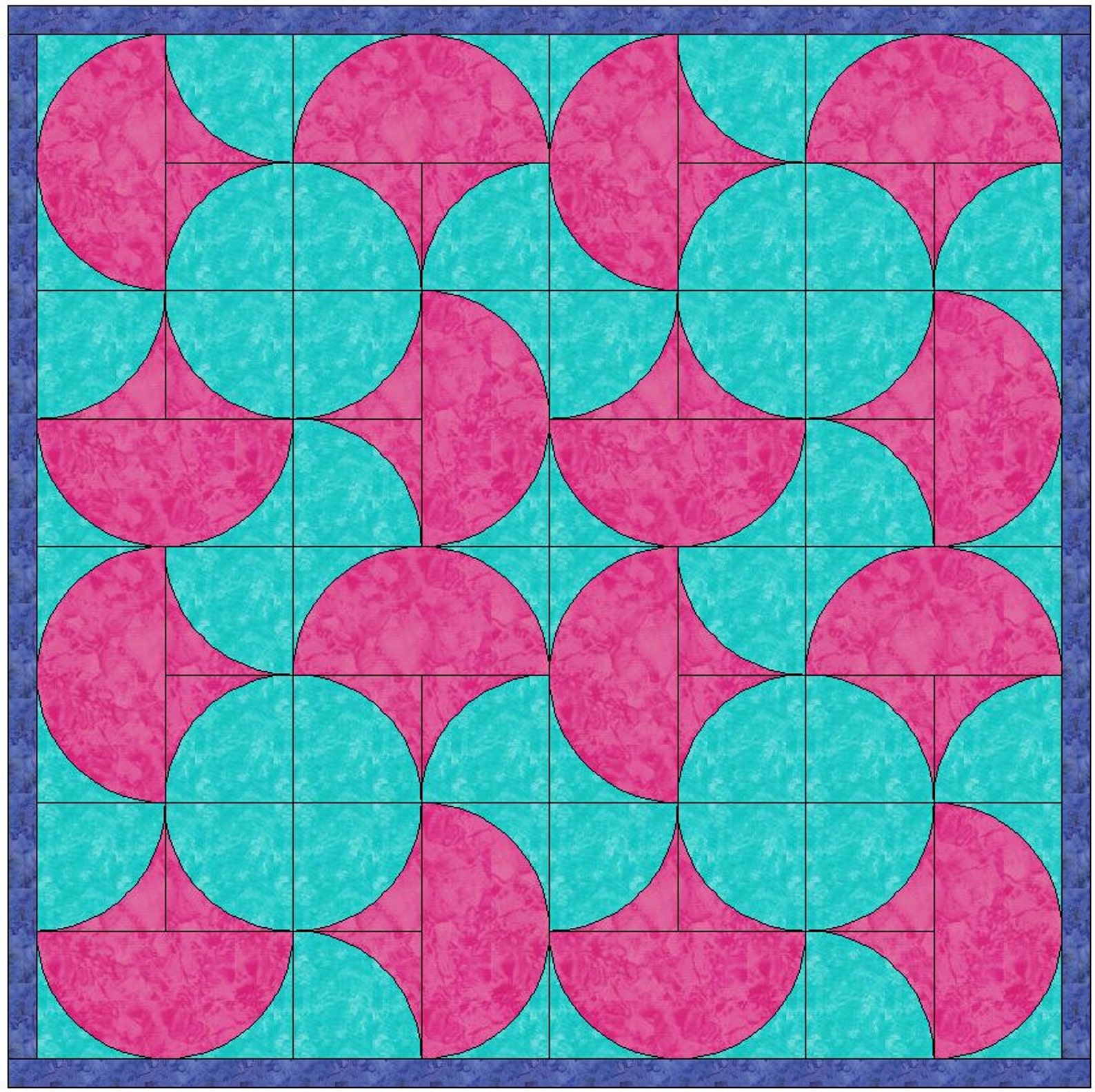 Clam Shell Template Quilting Block Pattern PDF - Etsy