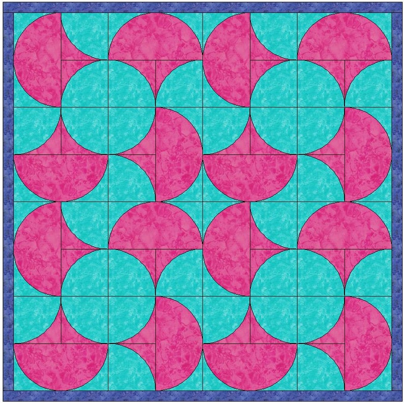 Clam Shell Template Quilting Block Pattern PDF - Etsy