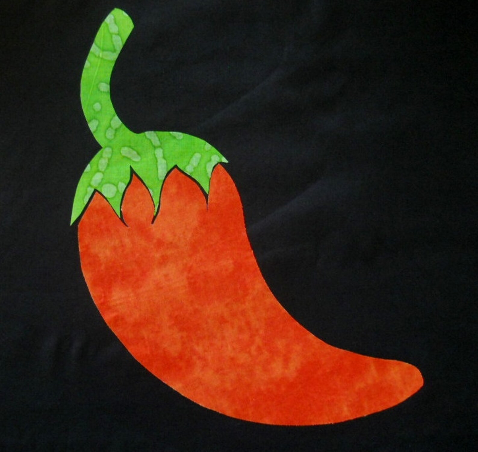 Southwestern Chili Pepper Quilting Applique Pattern Design - Etsy