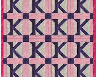 Letter R Quilt Paper Piece Foundation Quilting Block Pattern | Etsy