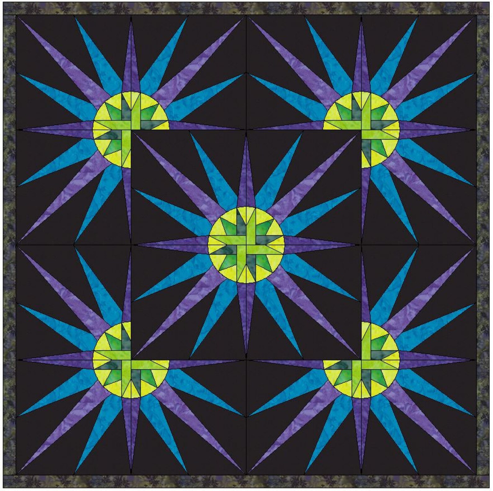 HC Quarter Stars Quilt Set 1 10 Inch Paper Foundation - Etsy