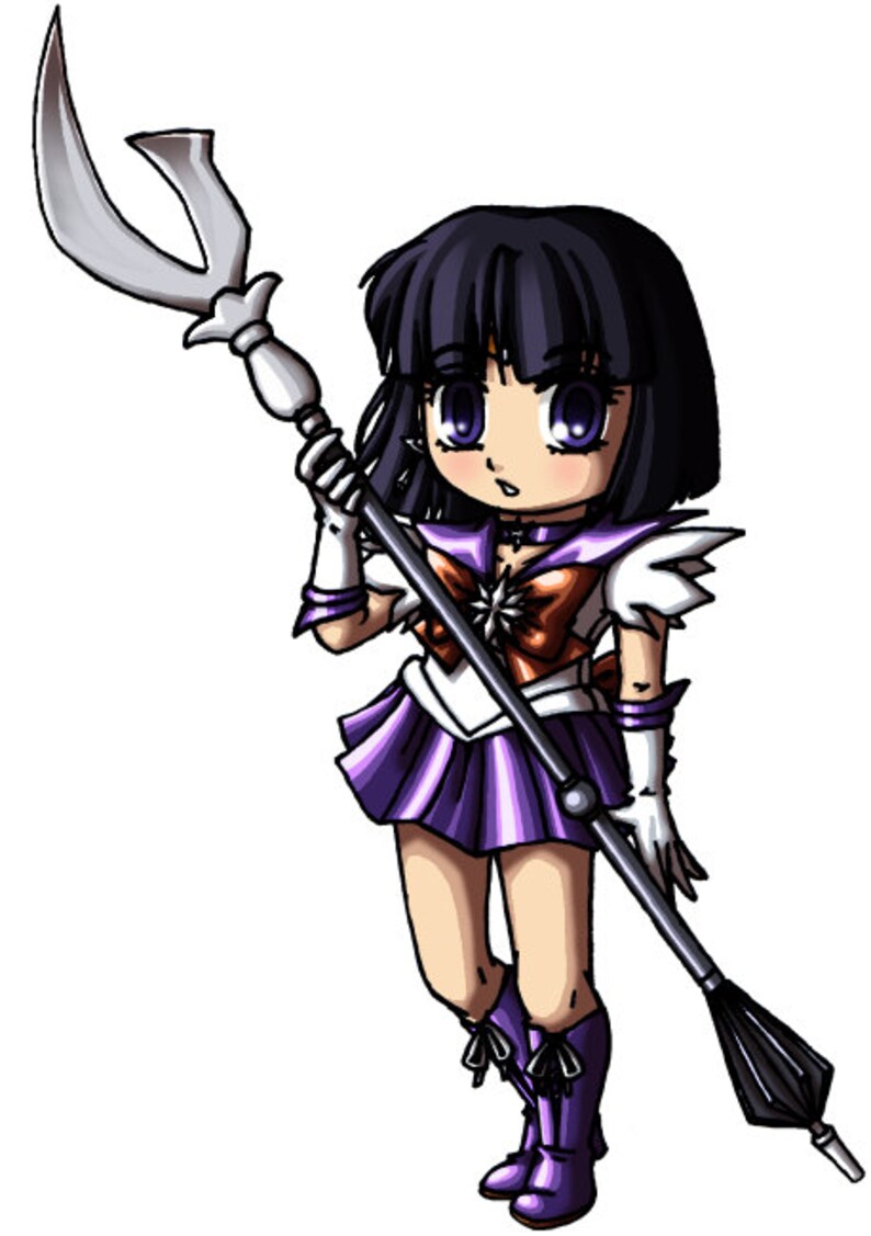 Sailor Moon Sticker 2 chibi Moon Pluto Uranus Neptune or - Etsy