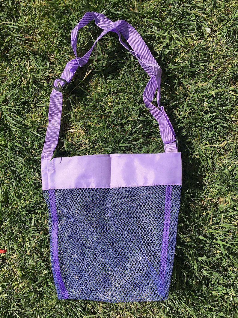 Personalized Seashell Mesh Bag. FAST Shipping - Etsy