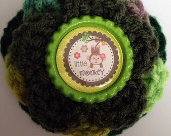 Monkey Hair Clip - Etsy