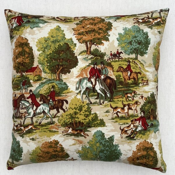 Hunting scene fabric - Etsy Portugal