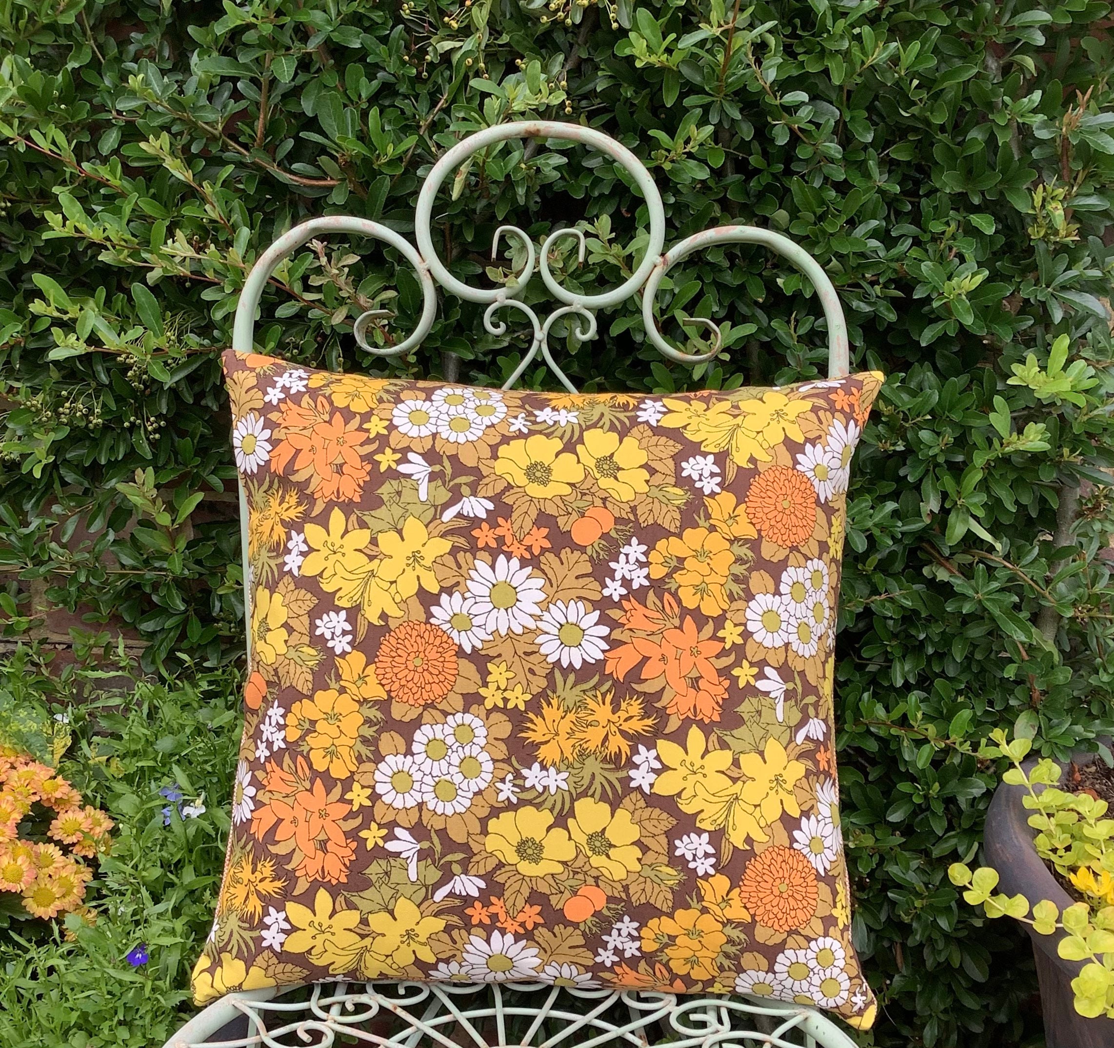 Pat Albeck Vintage Fabric Cushion "anabel" for Sanderson - Etsy UK