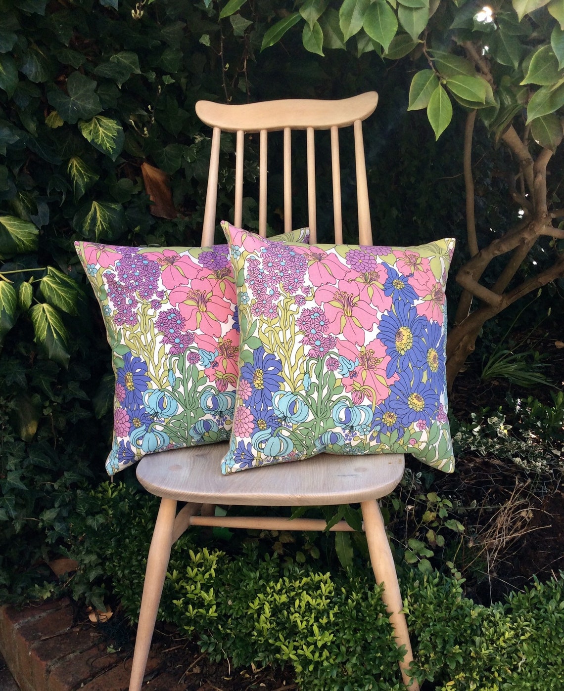 Sanderson florabelle Floral Vintage Fabric Cushion - Etsy