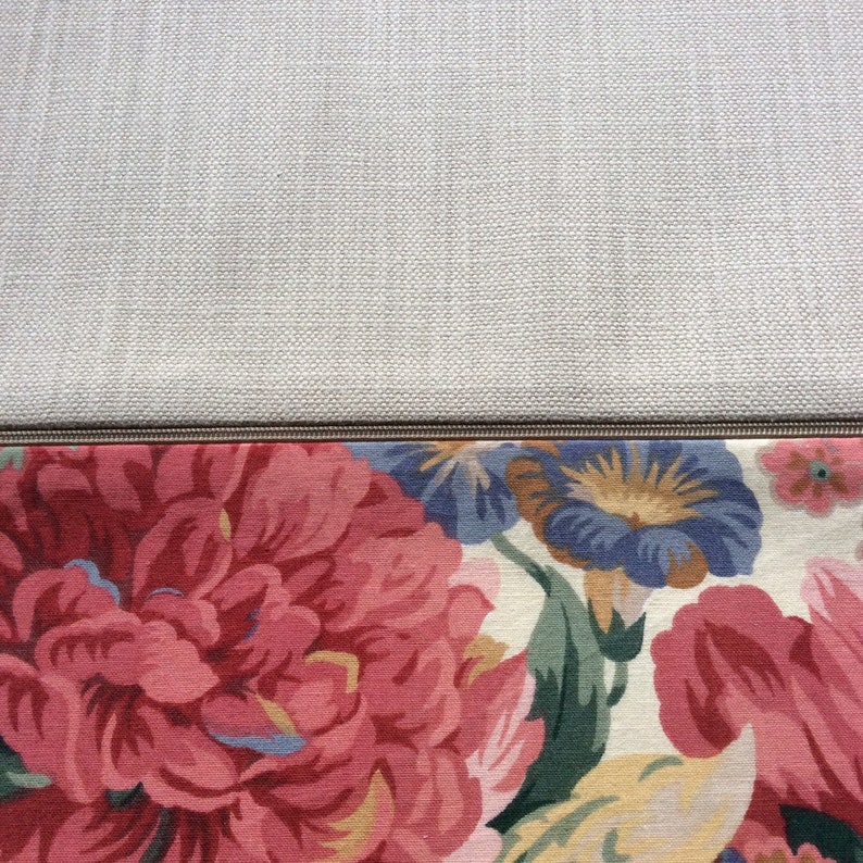 Sanderson rose and Peony Vintage Floral Fabric - Etsy