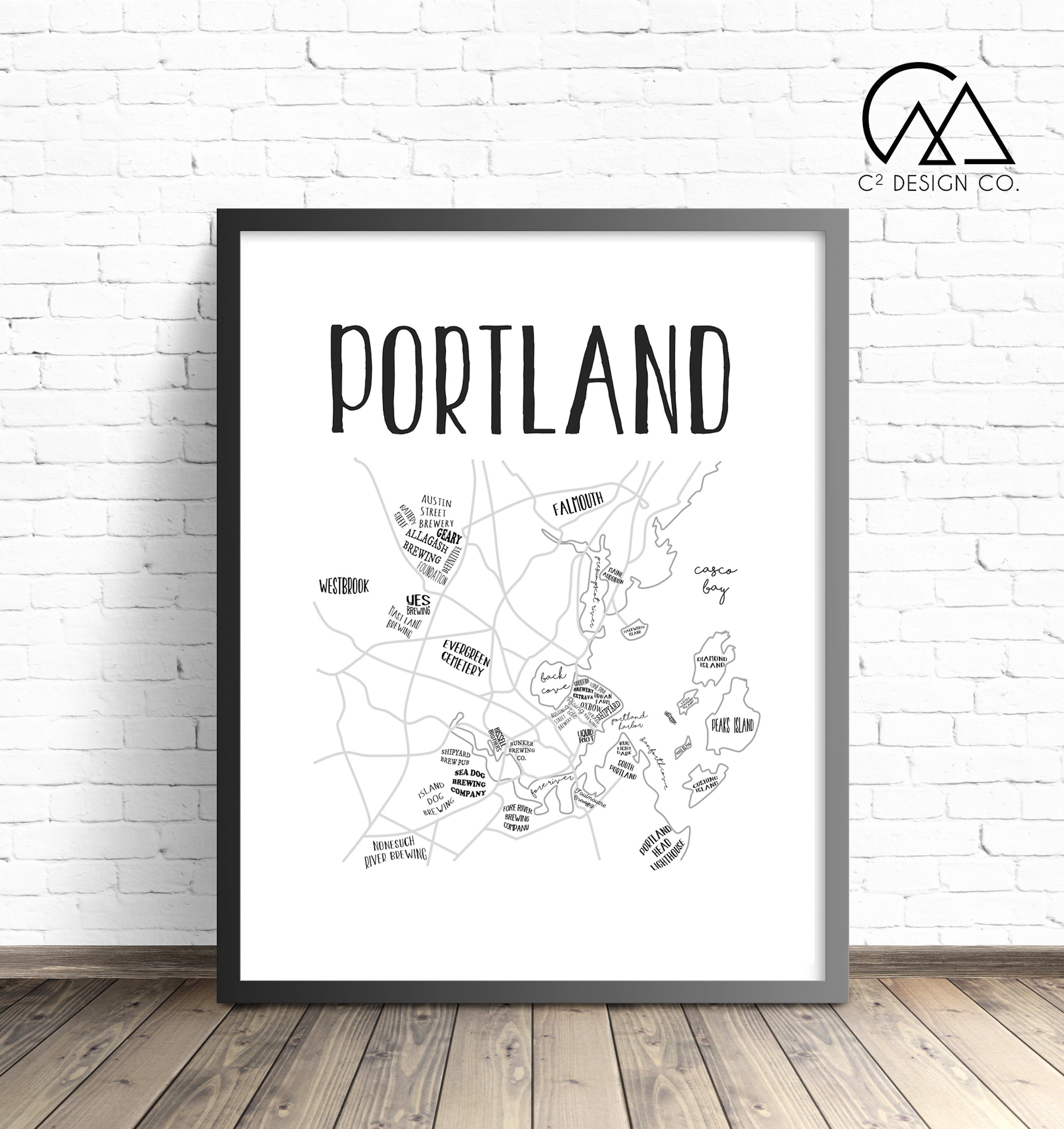 Portland Breweries Map