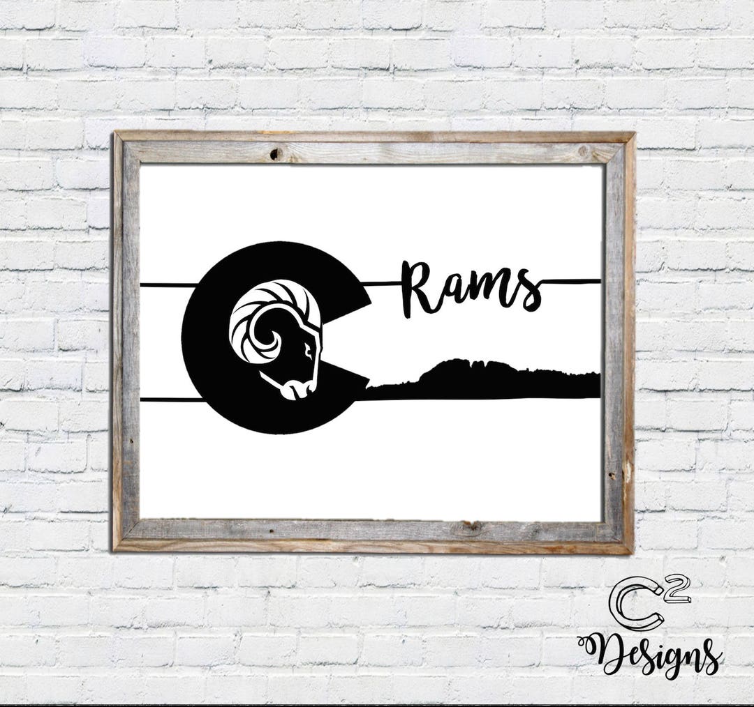 CSU Rams Horsetooth Sign | Fort Collins Printable Sign - Etsy