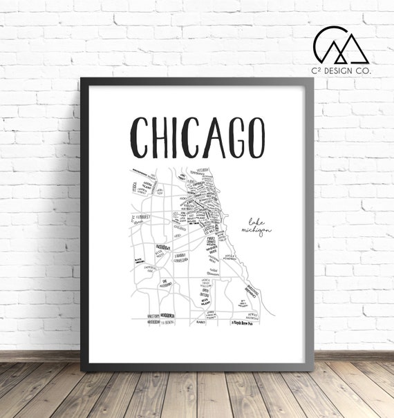 Chicago Brewery Map Chicago Area Instant Download Printable | Etsy
