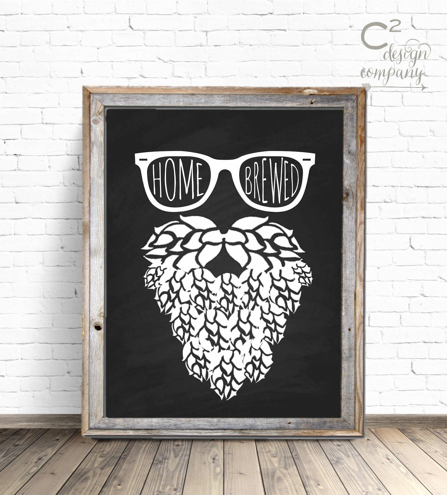 Hop Beard Homebrewed 8x10 Instant Download Sign - Etsy