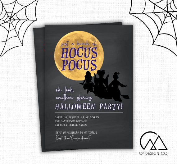 Just a Bunch of Hocus Pocus Halloween Party Invitation - Etsy