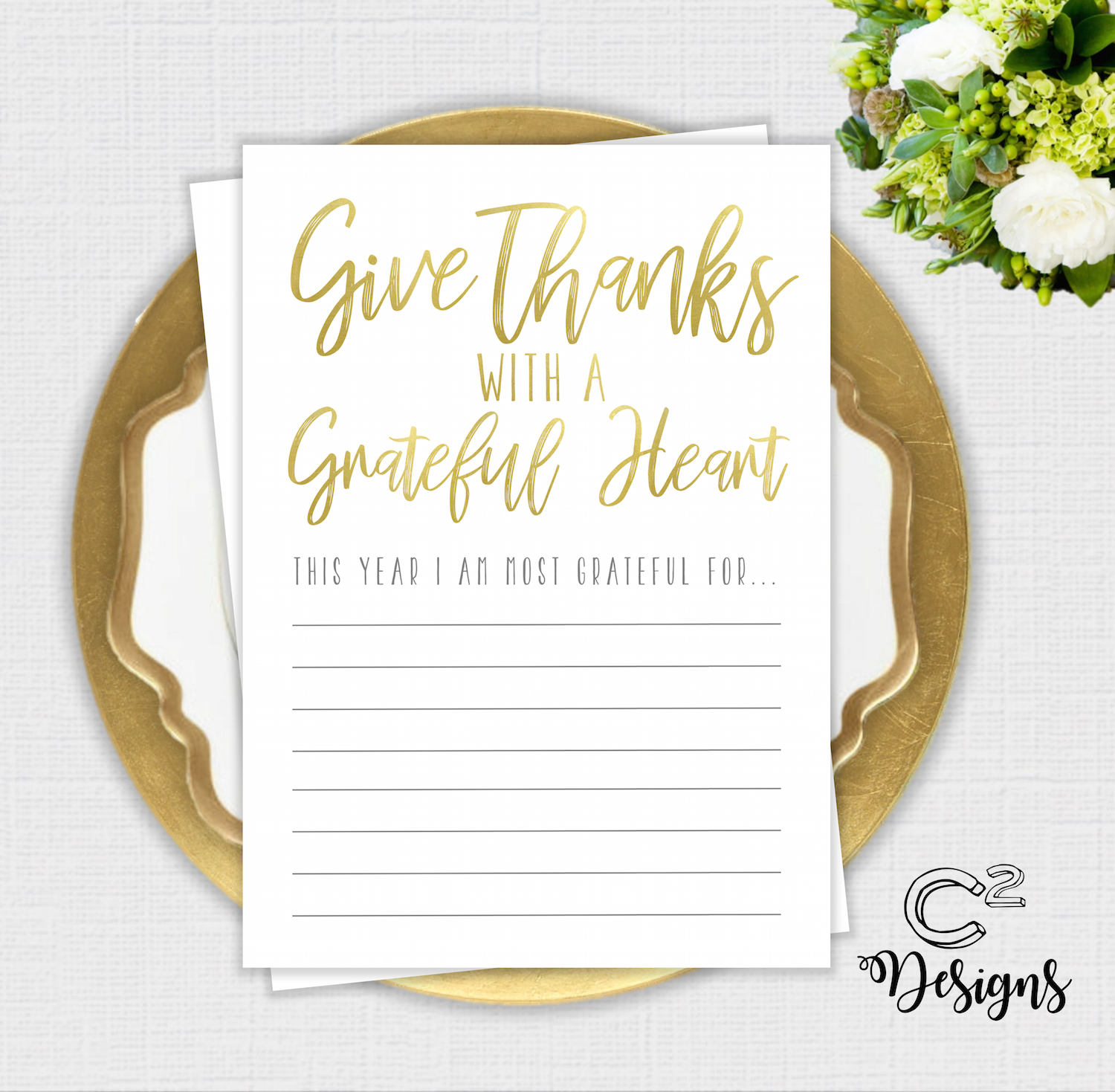 INSTANT DOWNLOAD: Give Thanks Activity Card - Thanksgiving - Etsy
