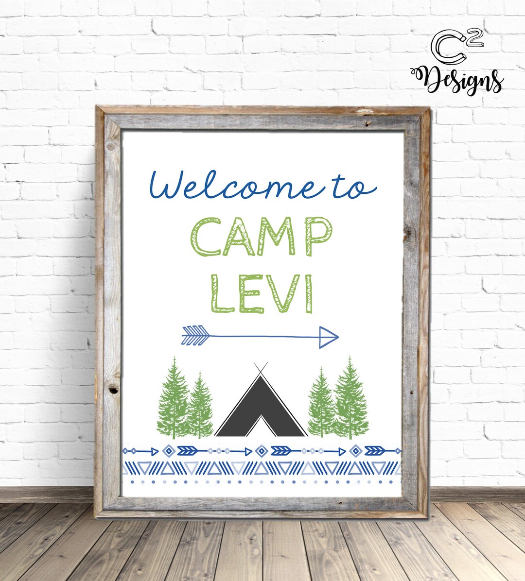 Camp Birthday Welcome Sign - Etsy