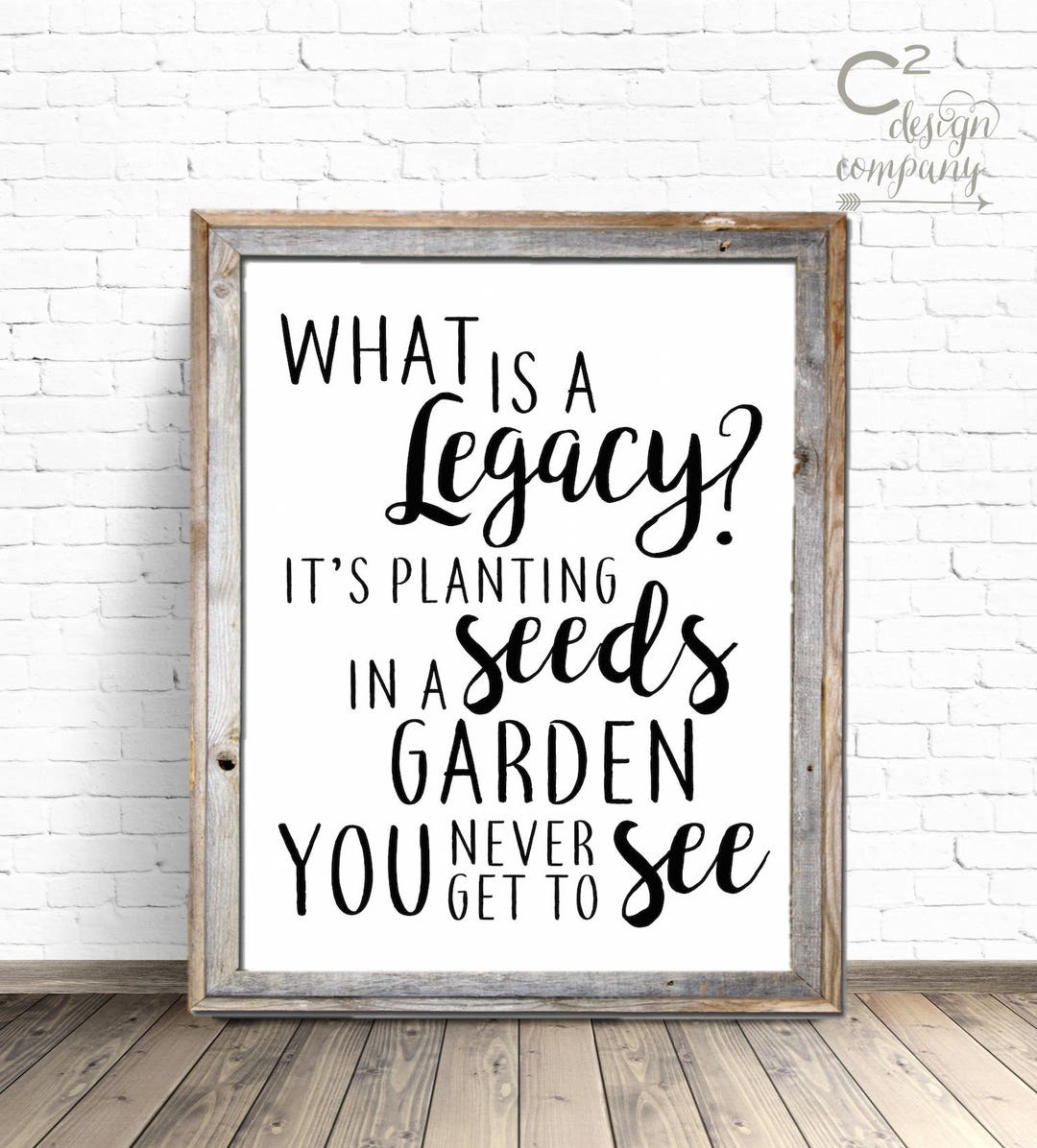 What is a Legacy | Printable Sign - Etsy