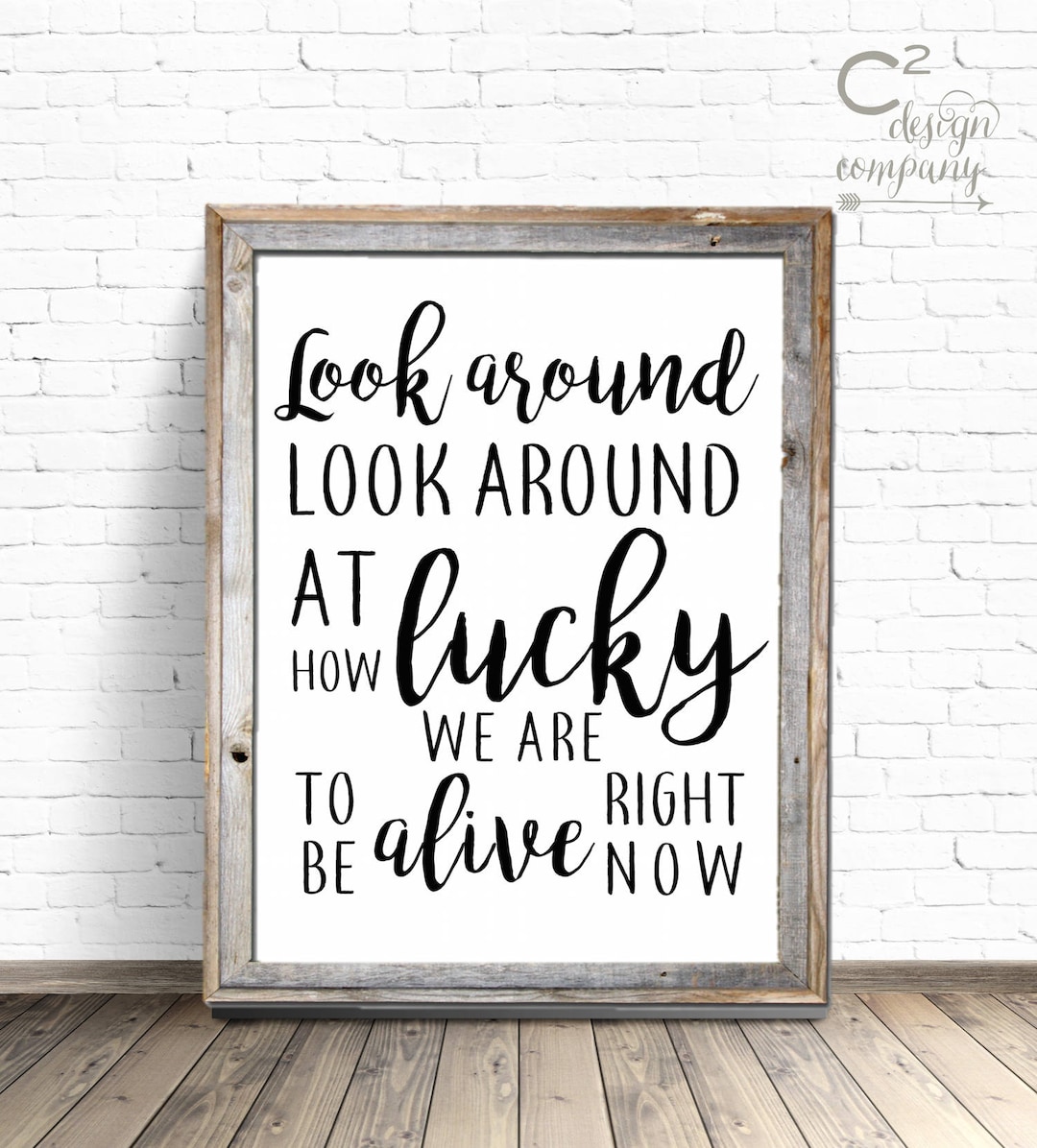 Look Around | Printable Sign - Etsy