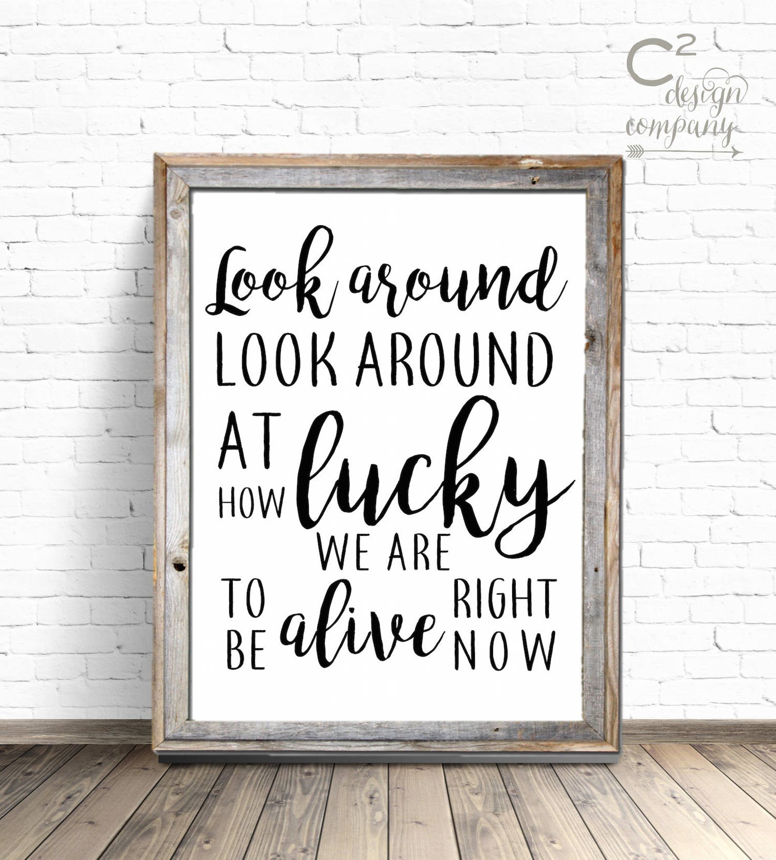 Look Around Printable Sign - Etsy