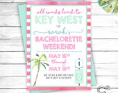 Key West Bachelorette Beach Weekend Invitation - Etsy