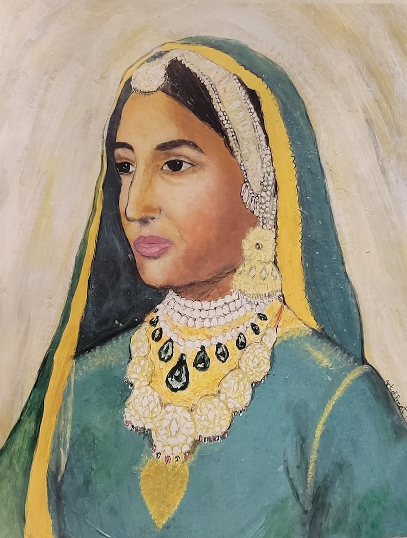 Maharani Jind Kaur of Punjab 10"x13" - Print Unique Sikh Art - Etsy