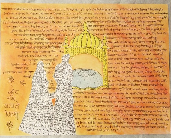 Sikh Lavan - Uniting In Matrimony Through Lavan With Meaning And Lyrics ...