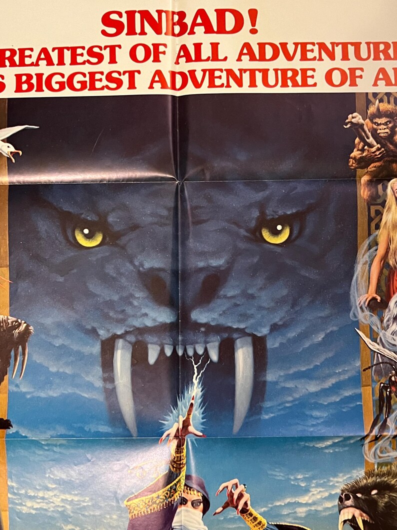 Sinbad & the Eye of the Tiger Movie Poster, 27 X 41", 1977 Original ...