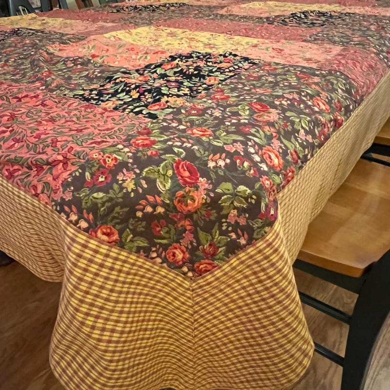 Quilted Tablecloth - Etsy