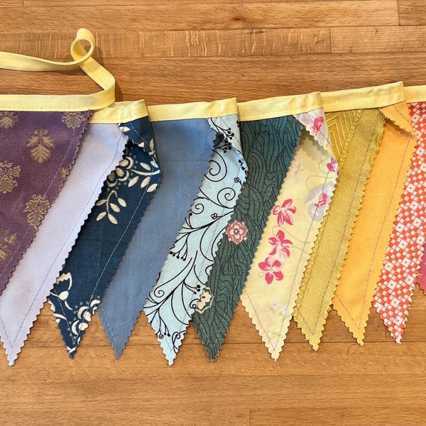 Upcycled Banner - Etsy