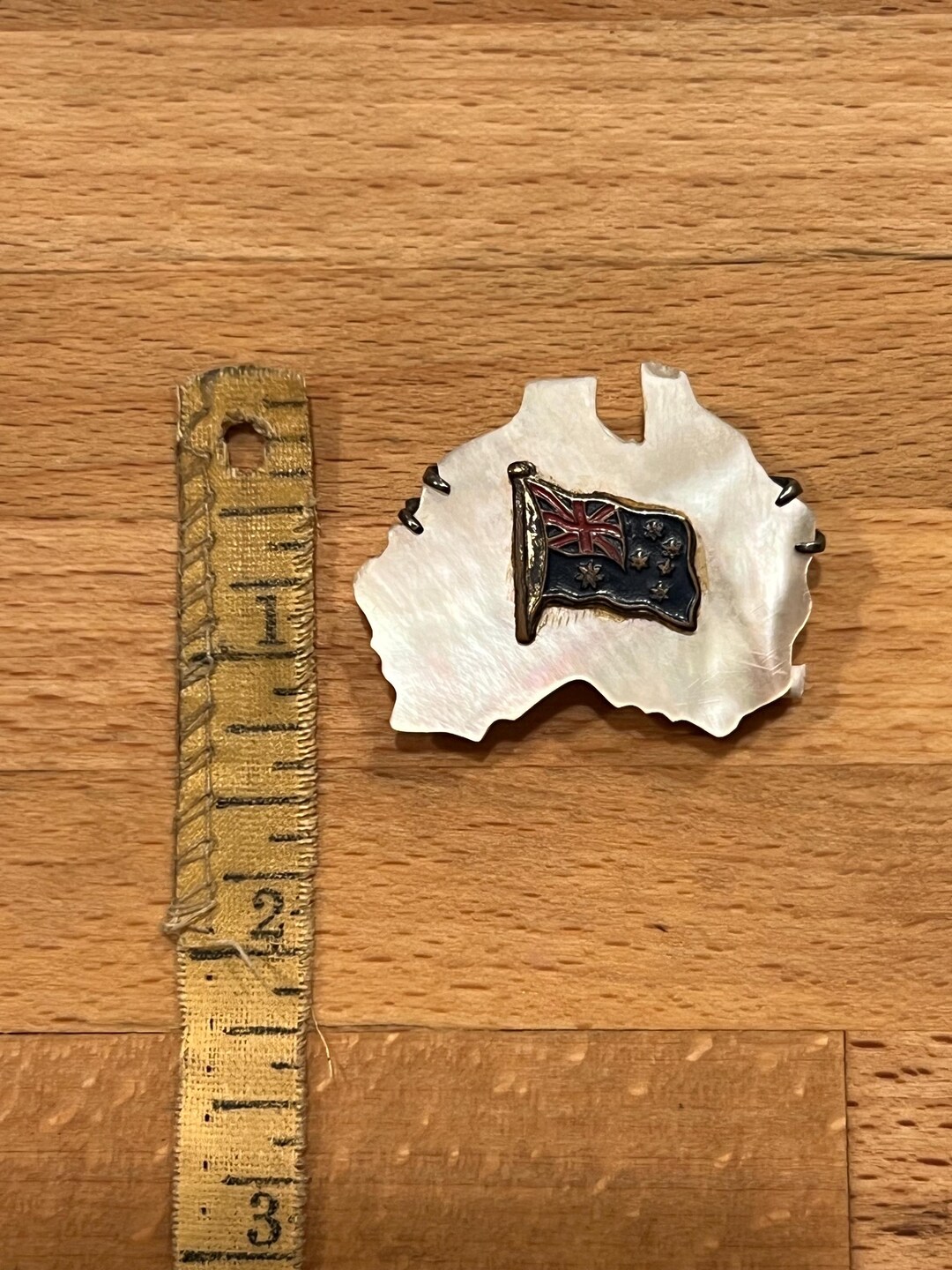 Rare Vintage Mother of Pearl Brooch Shaped Like Australia, Australian ...