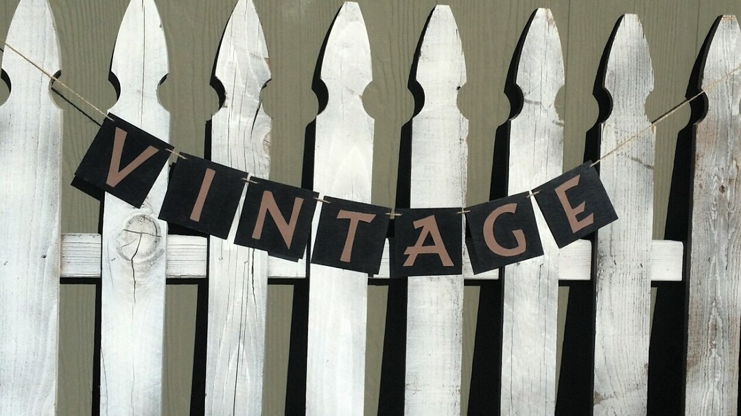 Vintage Black Banner 4" X 4" Tiles Banner Wall Hanging Vintage Wall ...