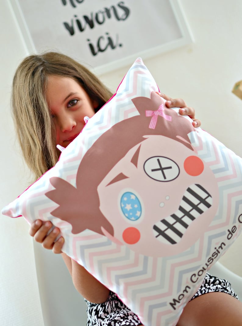Cotton Anger Pillow With Pattern of Unhappy Child's Face, Tools for ...