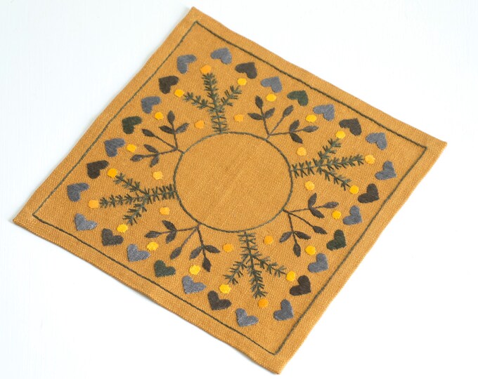 Mid Century Modern Swedish Tablecloth Hand Embroidered Vintage ...