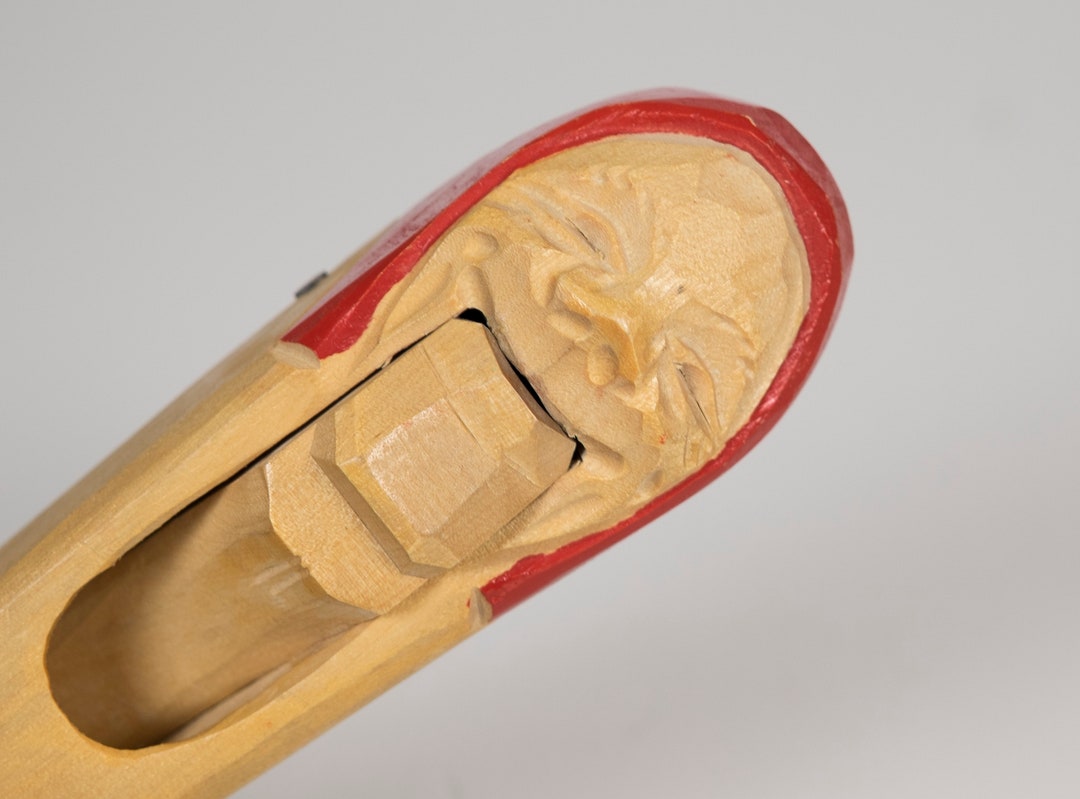 Vintage Norwegian Handcarved Wood Dwarf Wooden Scrooge Nutcracker Tomte ...