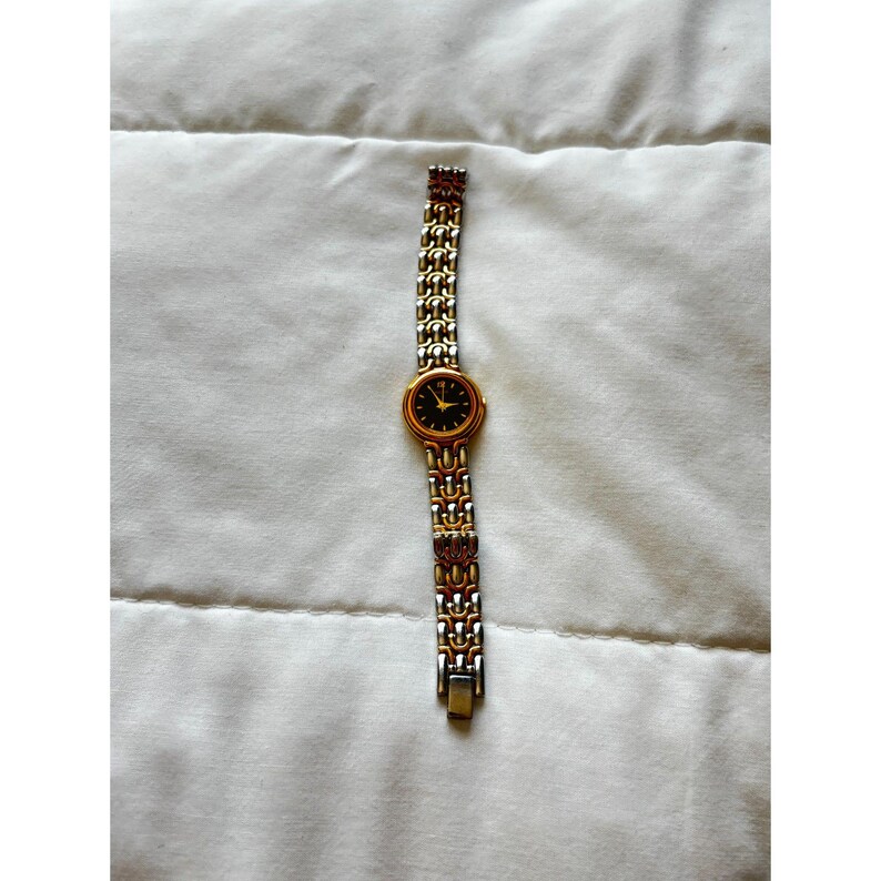 Pulsar Ladies Two Tone Watch Model V811-X023 W/black Face - Etsy