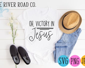 Victory in Jesus Svg | Etsy