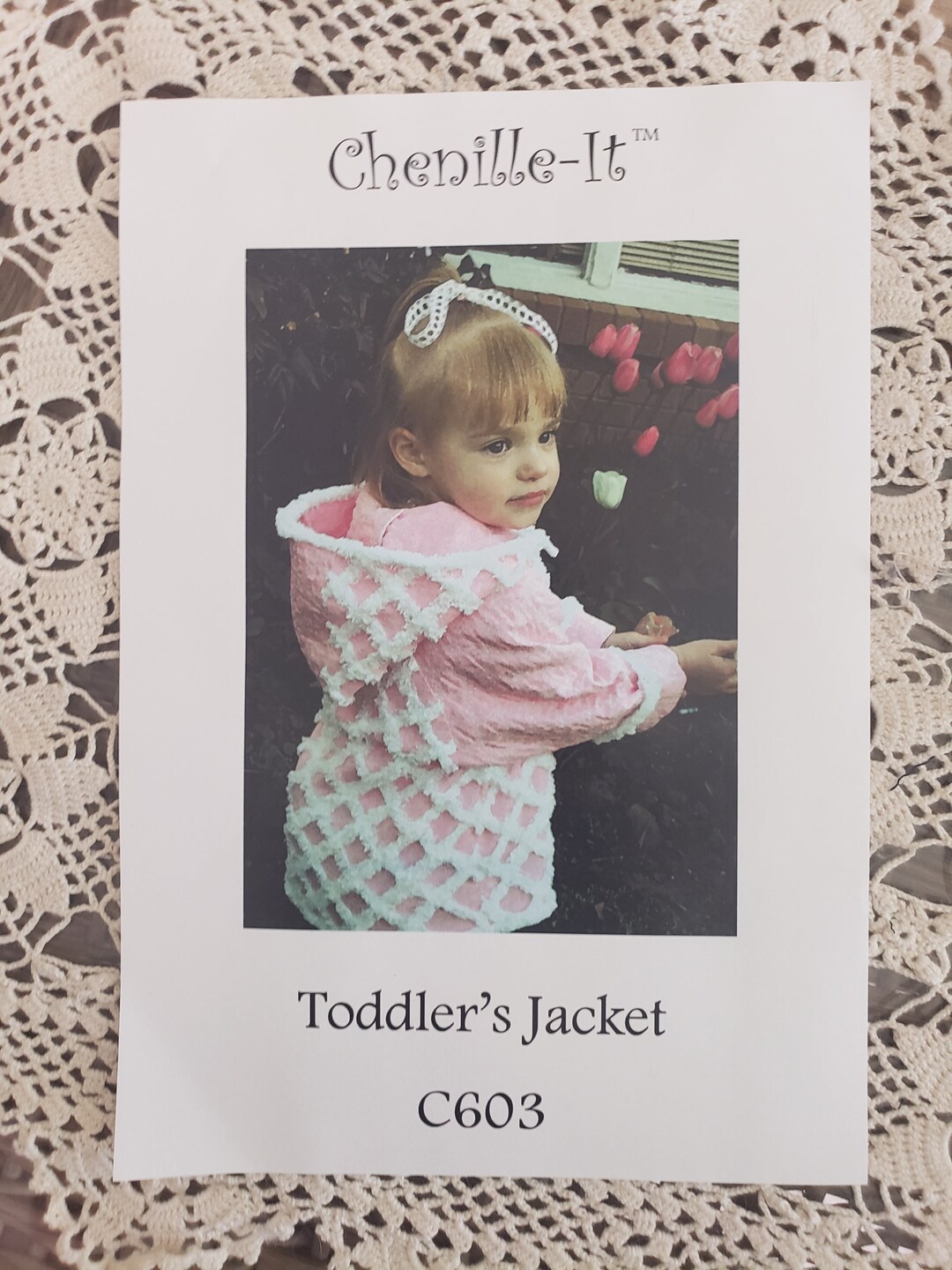 Toddler Jacket Pattern, Childs Chenille Jacket Pattern, Toddler Pattern ...