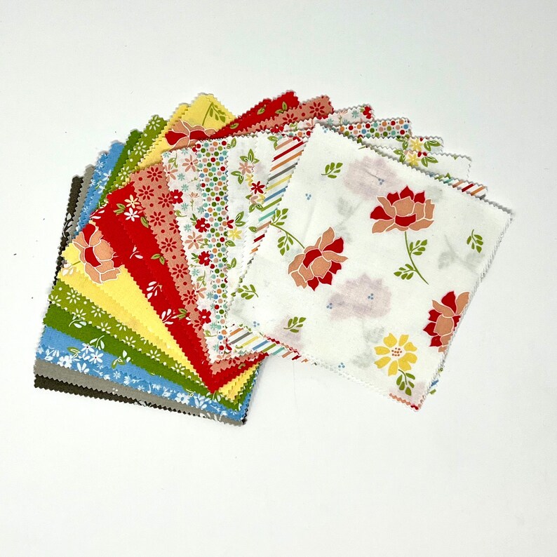 MODA Charm Pack, Emma by Sherri & Chelsi, Moda Charm Pack, 42 Pcs ...