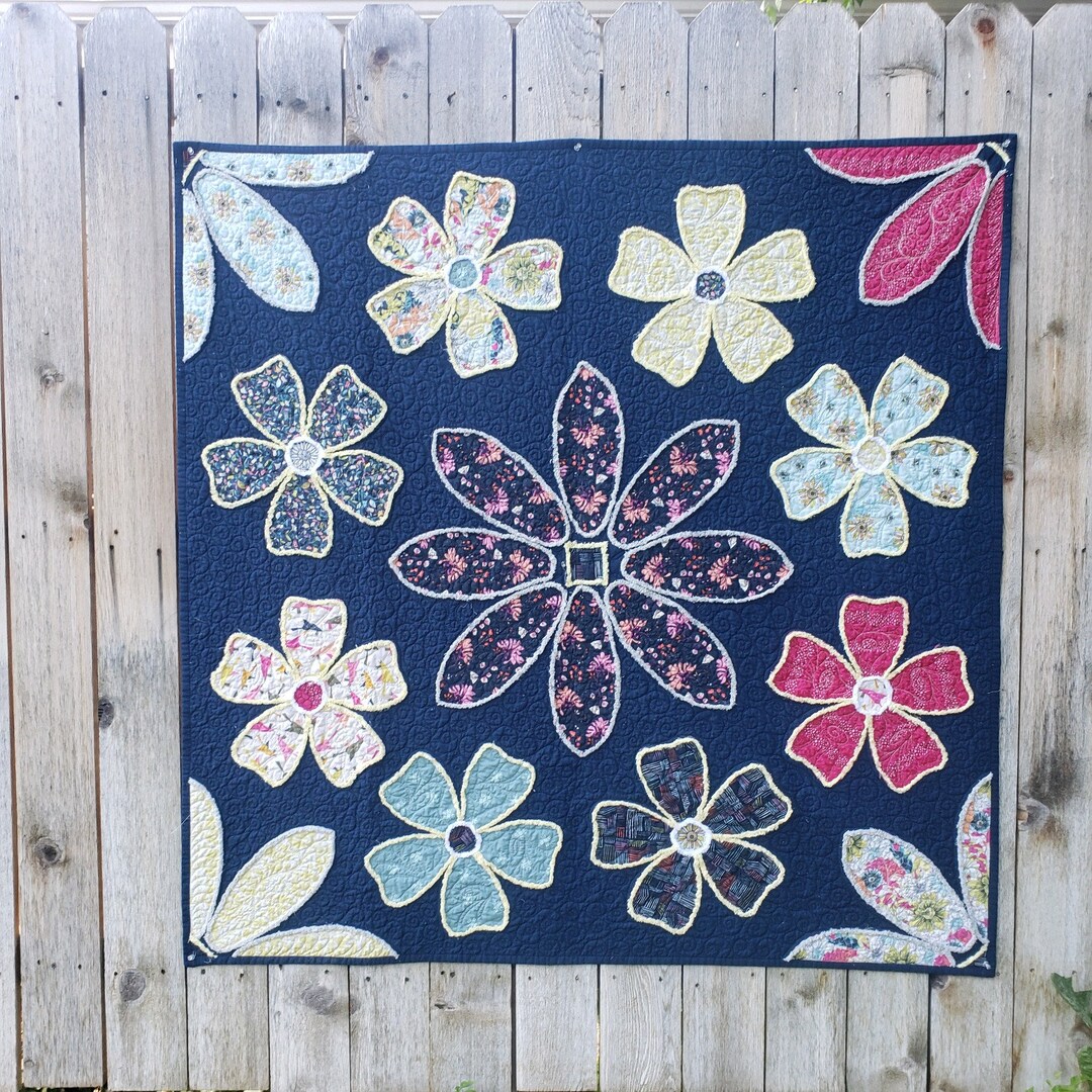 Flower Power Quilt Kit, Jessica Swift Pollinate Collection, Art Gallery ...
