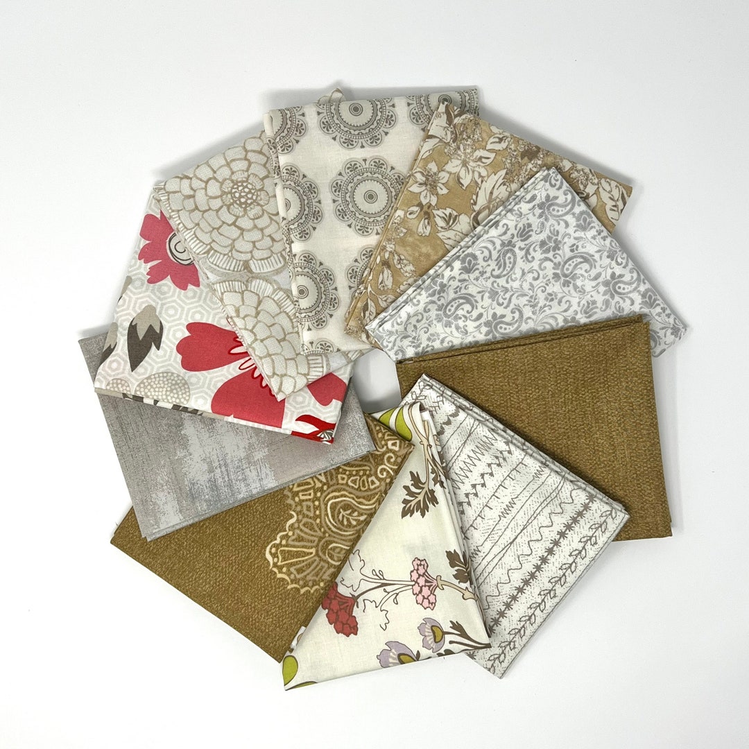 Moda Fat Quarter Bundle, Curated Bundle, Cherry Almond Drizzle Bundle ...