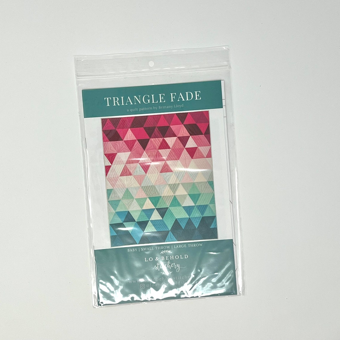 Triangle Fade Quilt Pattern Lo & Behold Stitchery Brittany | Etsy